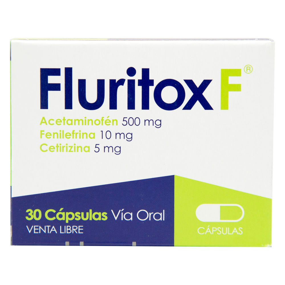 Fluritox F Cápsulas Caja Con 30 Unidades - Farmacias Medicity