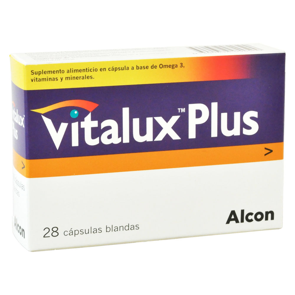 Vitalux Plus Suplemento Alimenticio Cápsulas Blandas Caja con 28 ...