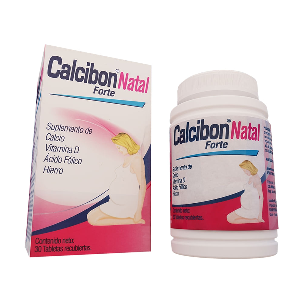 Calcibon Natal Forte Tableta Recubierta Caja Con 30 Unidades ...