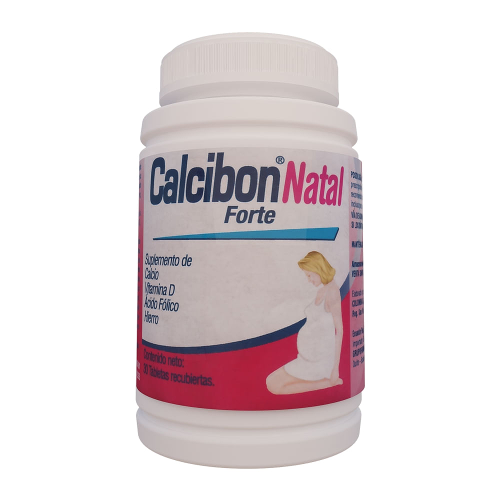 Calcibon Natal Forte Tableta Recubierta Caja Con 30 Unidades ...