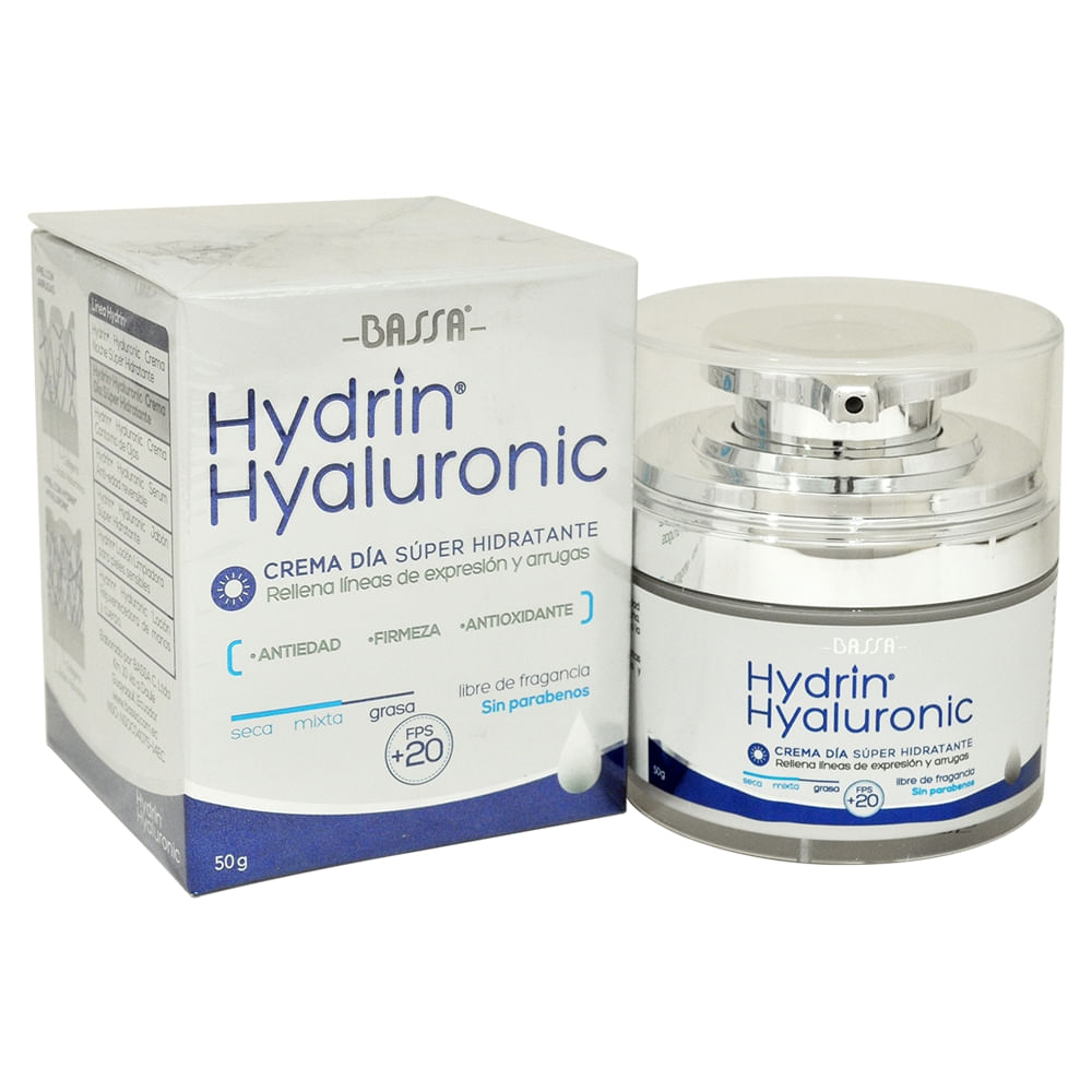 Hydrin Hyaluroni Crema Día Hidratante 50 g - Farmacias Medicity