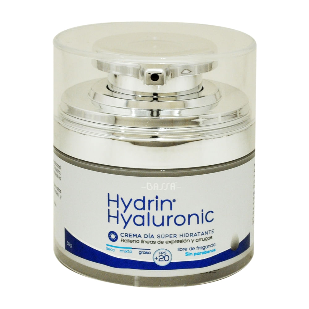 Hydrin Hyaluroni Crema Día Hidratante 50 g - Farmacias Medicity