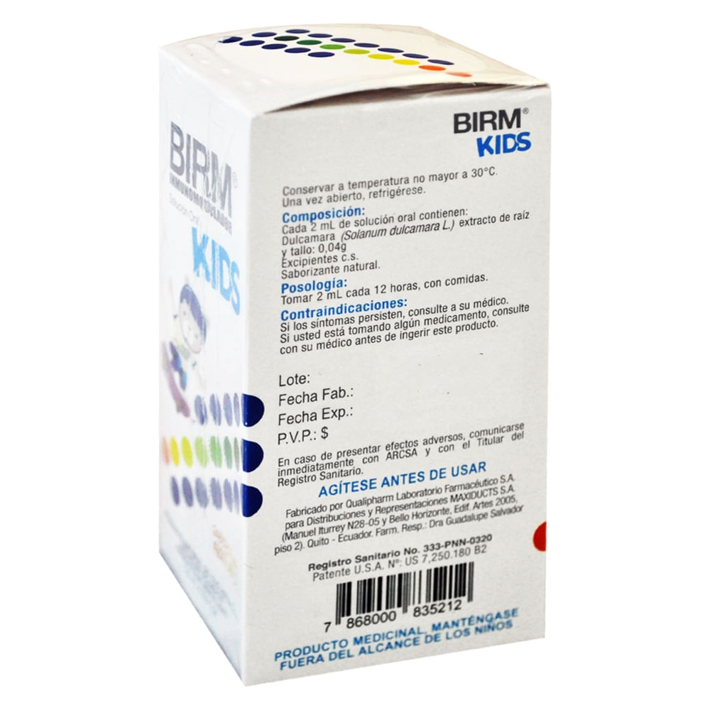 Birm Solución Oral Inmunomodulador Kids con 120 mL - Farmacias Medicity