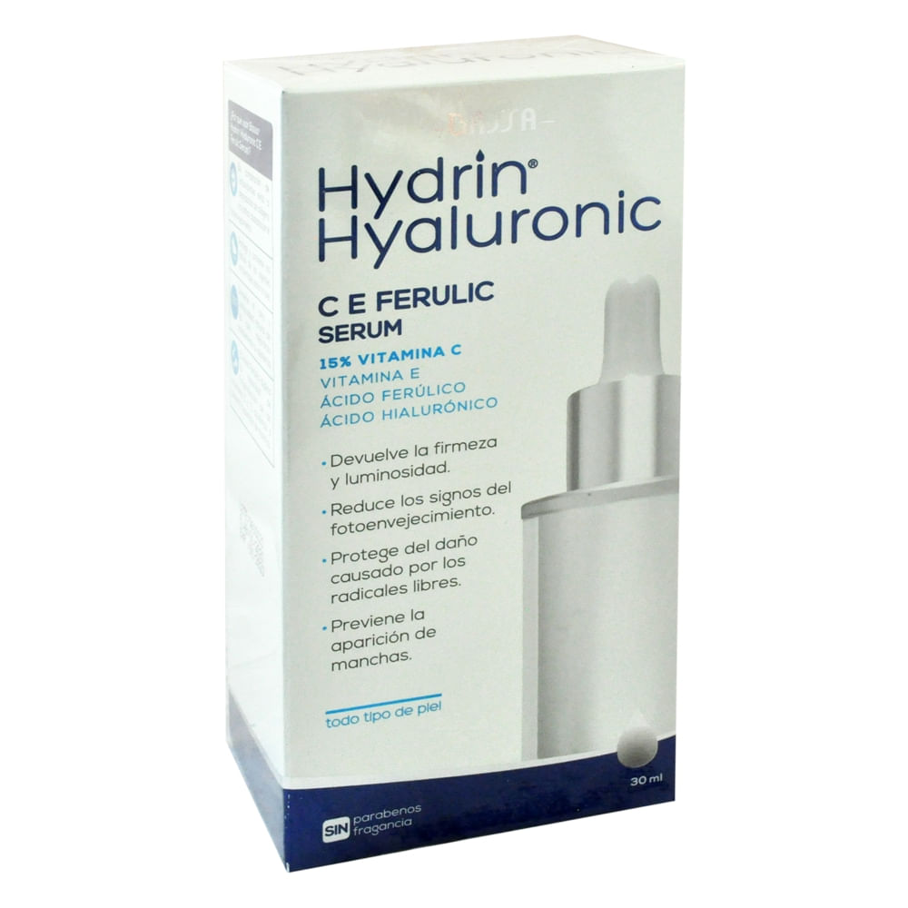 Hydrin Hyaluronic Sérum C E Ferulic 30 ml - Farmacias Medicity