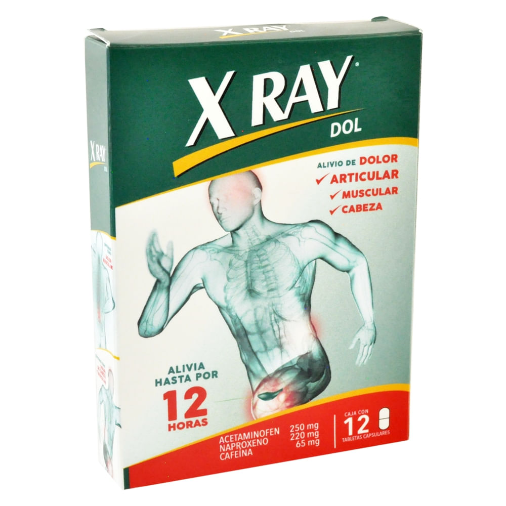 X RAY DOL Tabletas Caja con 12 Unidades - Farmacias Medicity