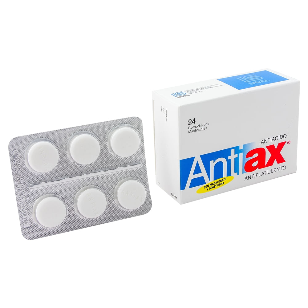 Antiax Comprimidos Masticables 100/480 mg Caja 24 Unidades - Farmacias ...