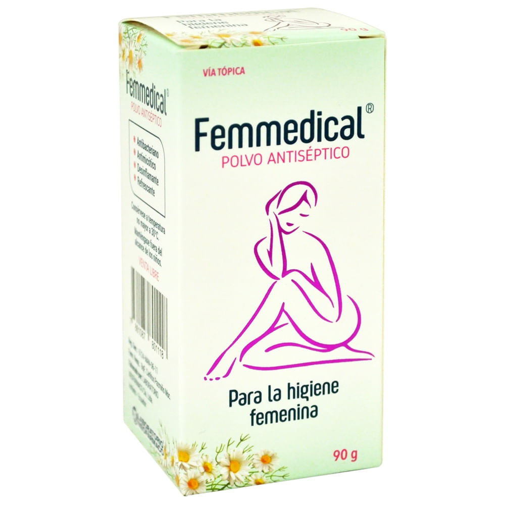 Femmedical Polvo Antiséptico Frasco Con 90 g - Farmacias Medicity
