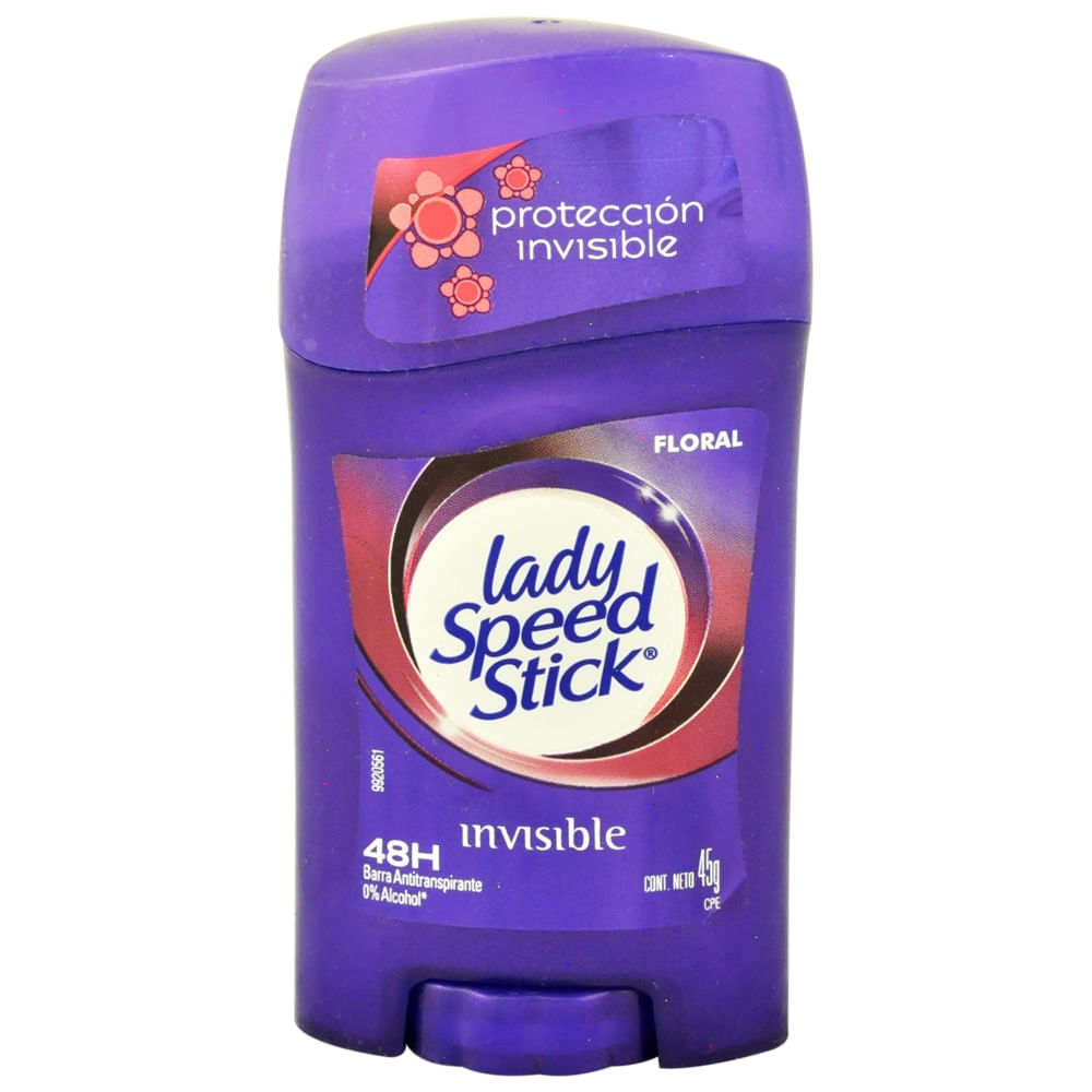 Lady Ss Deo Barra Invisible Flor 45g - Farmacias Medicity