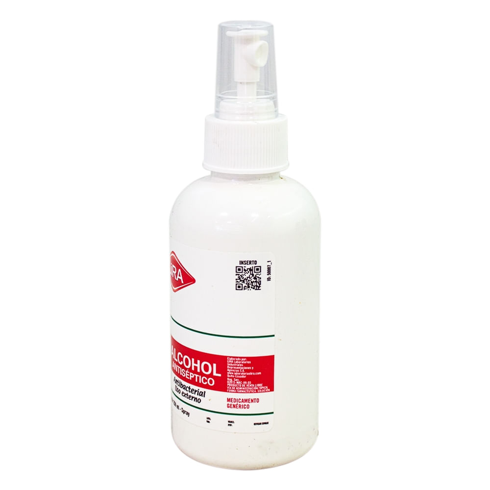 Lira Solución Spray Alcohol Antiséptico - Farmacias Medicity
