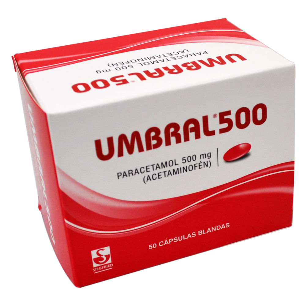 Umbral Cápsulas Blandas 500 mg Caja con 50 Unidades - Farmacias Medicity