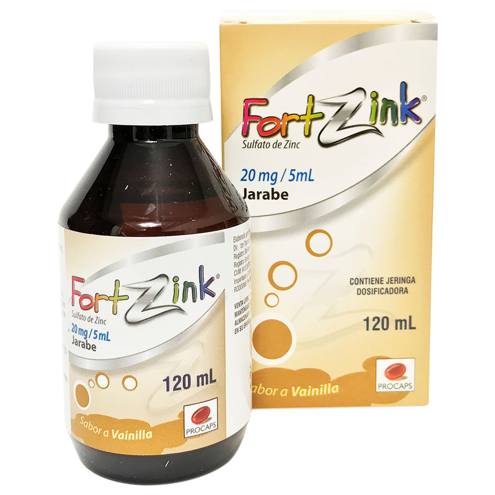 Fortzink Jarabe 20mg/5ml Frasco 120 ml - Farmacias Medicity