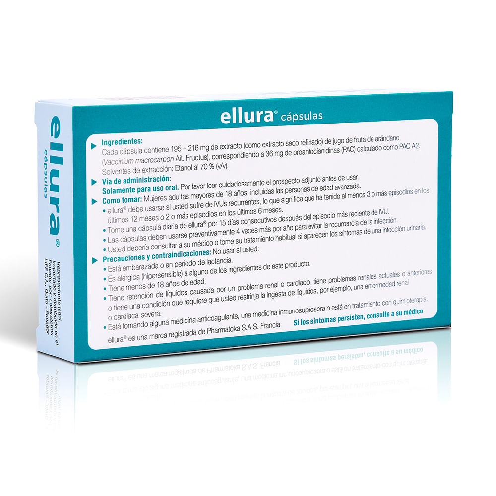 Ellura Cápsulas 195/216mg Caja 15 Unidades - Farmacias Medicity