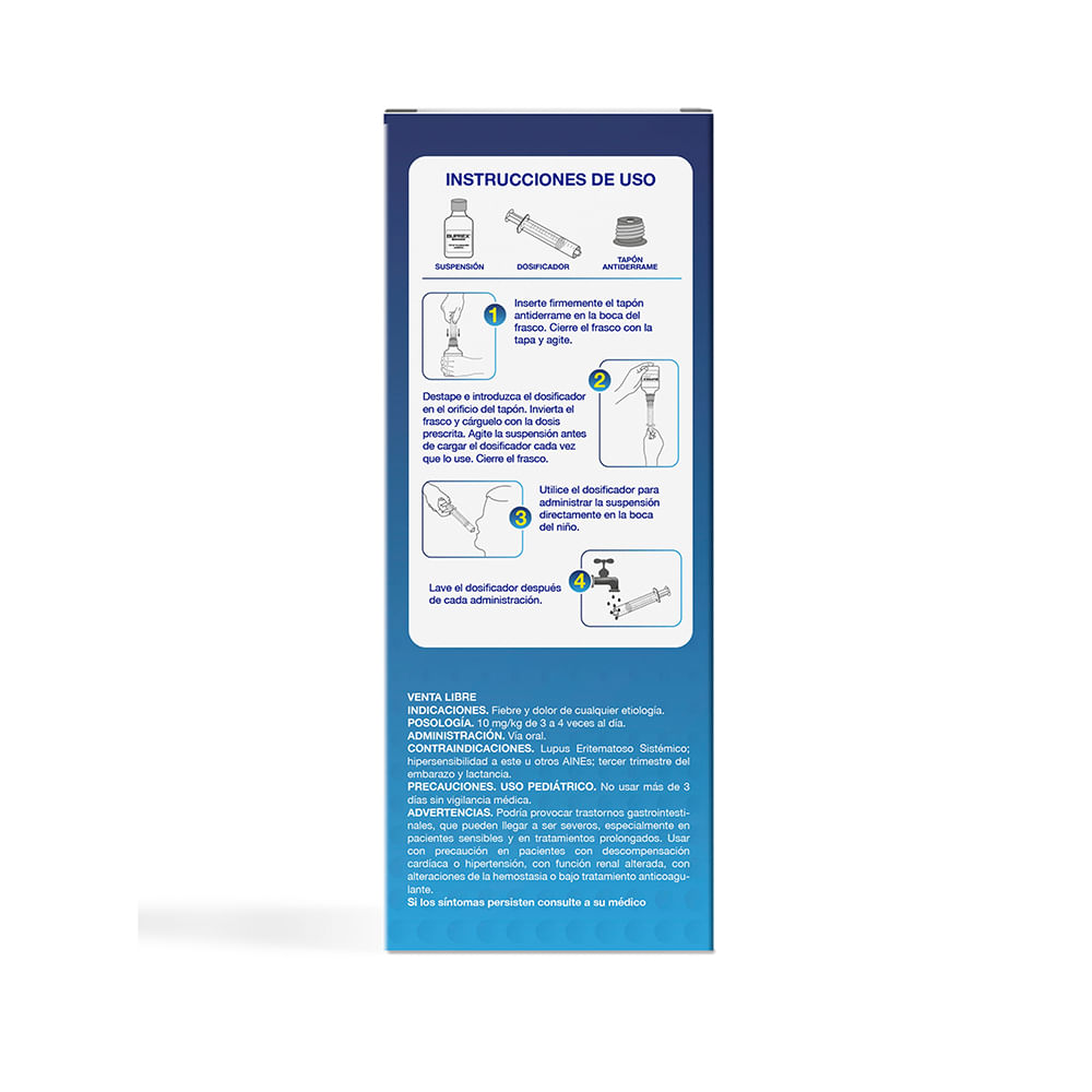 Buprex Forte Suspensión 200 mg/5 ml Frasco con 120 ml - Farmacias Medicity