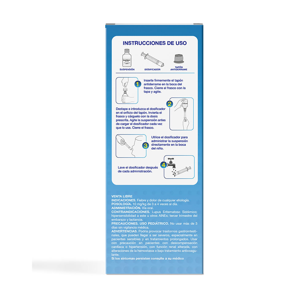 Buprex Suspensión 100 mg/5 mL Pediátrico Frasco Con 120 mL - Farmacias ...