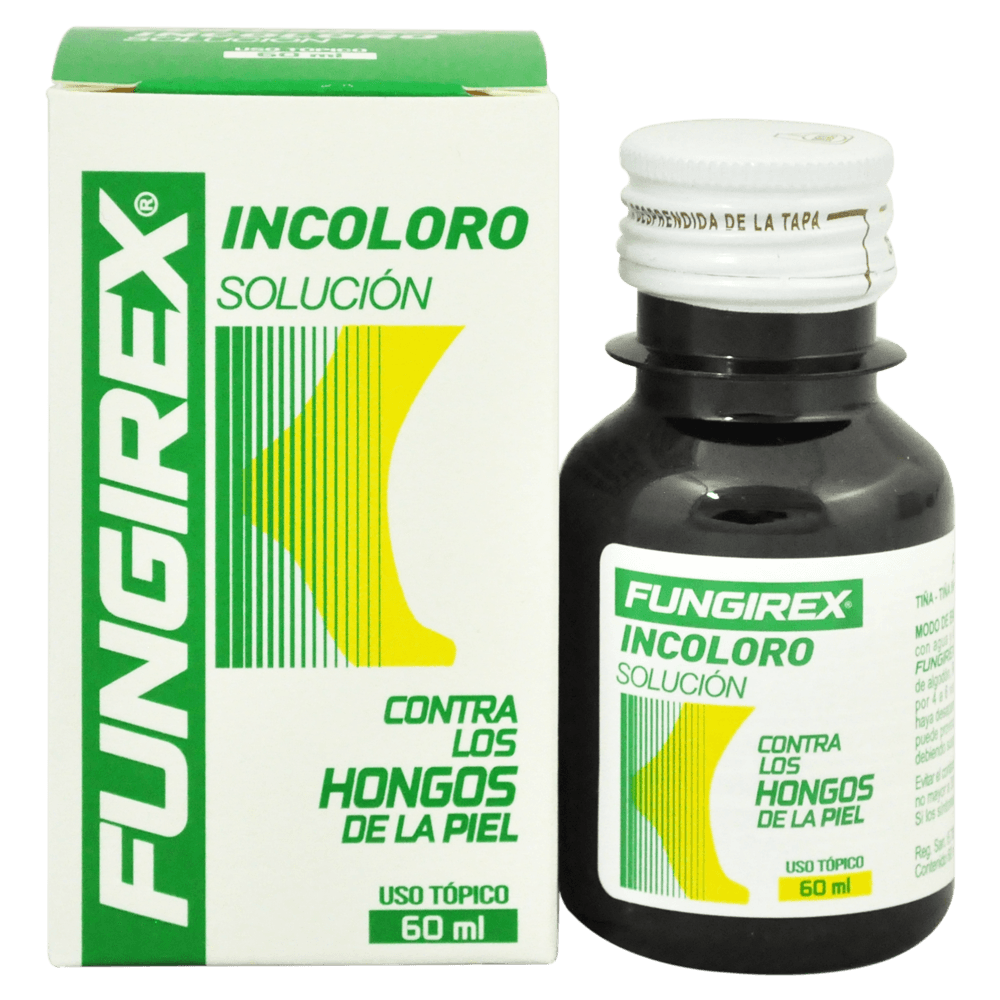 Fungirex Solución Tópica Incoloro 60 ml - Farmacias Medicity