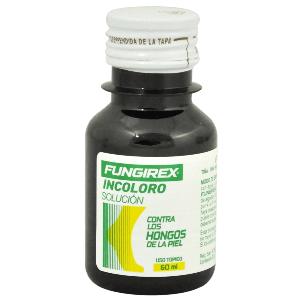 Fungirex Solución Tópica Incoloro 60 ml - Farmacias Medicity
