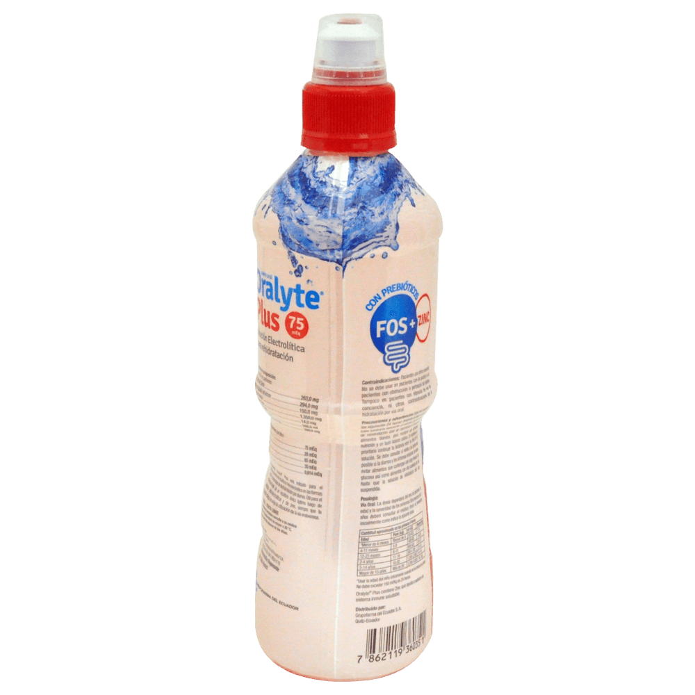 Oralyte 75 Plus Solución Manzana Frasco Con 400 ml - Farmacias Medicity