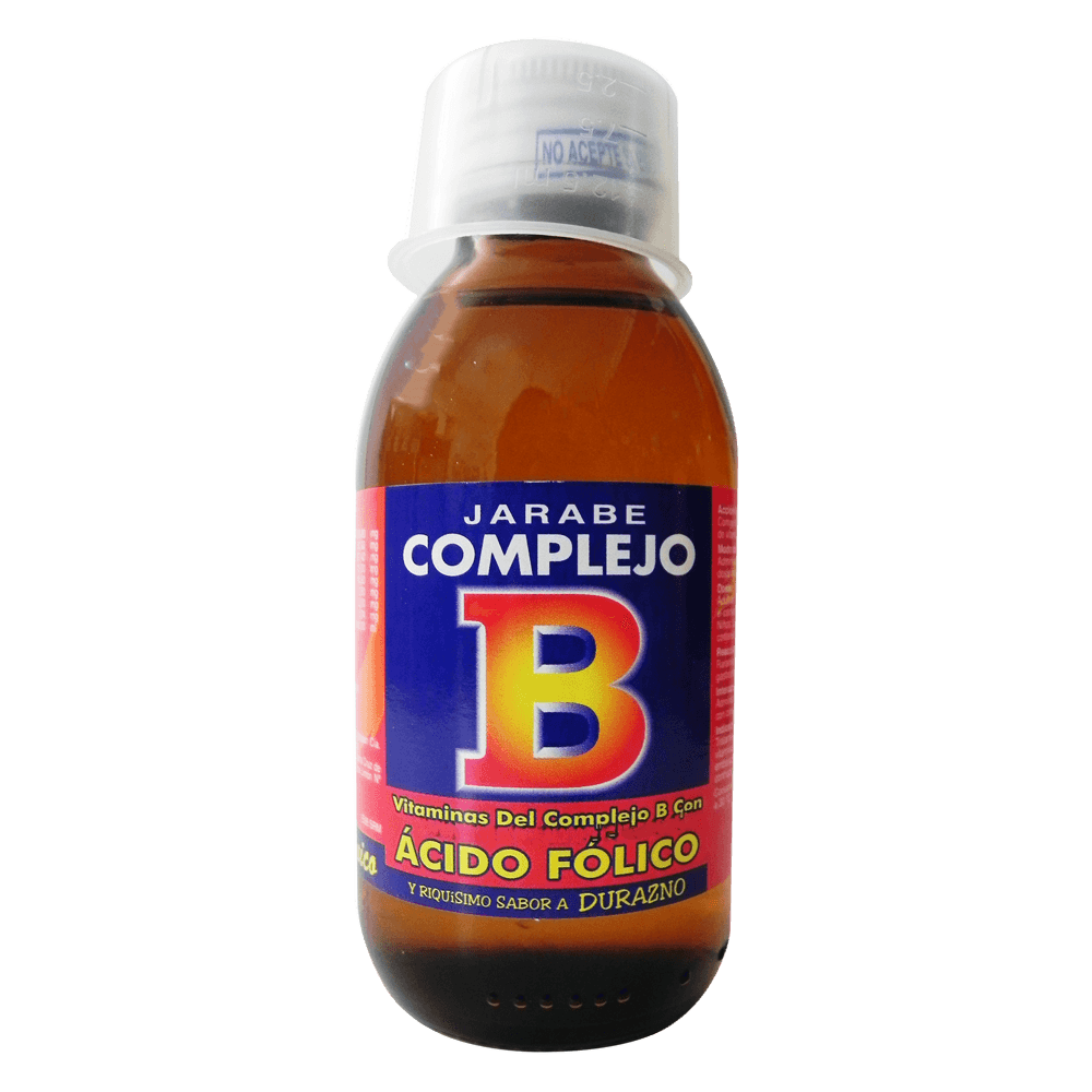 Lamosan Complejo B Jarabe Durazno Frasco 120 ml - Farmacias Medicity