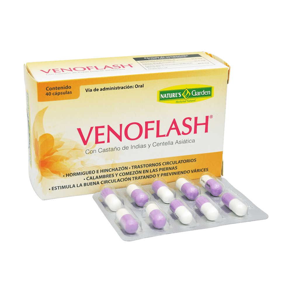 Venoflash Cápsulas Caja 40 Unidades - Farmacias Medicity