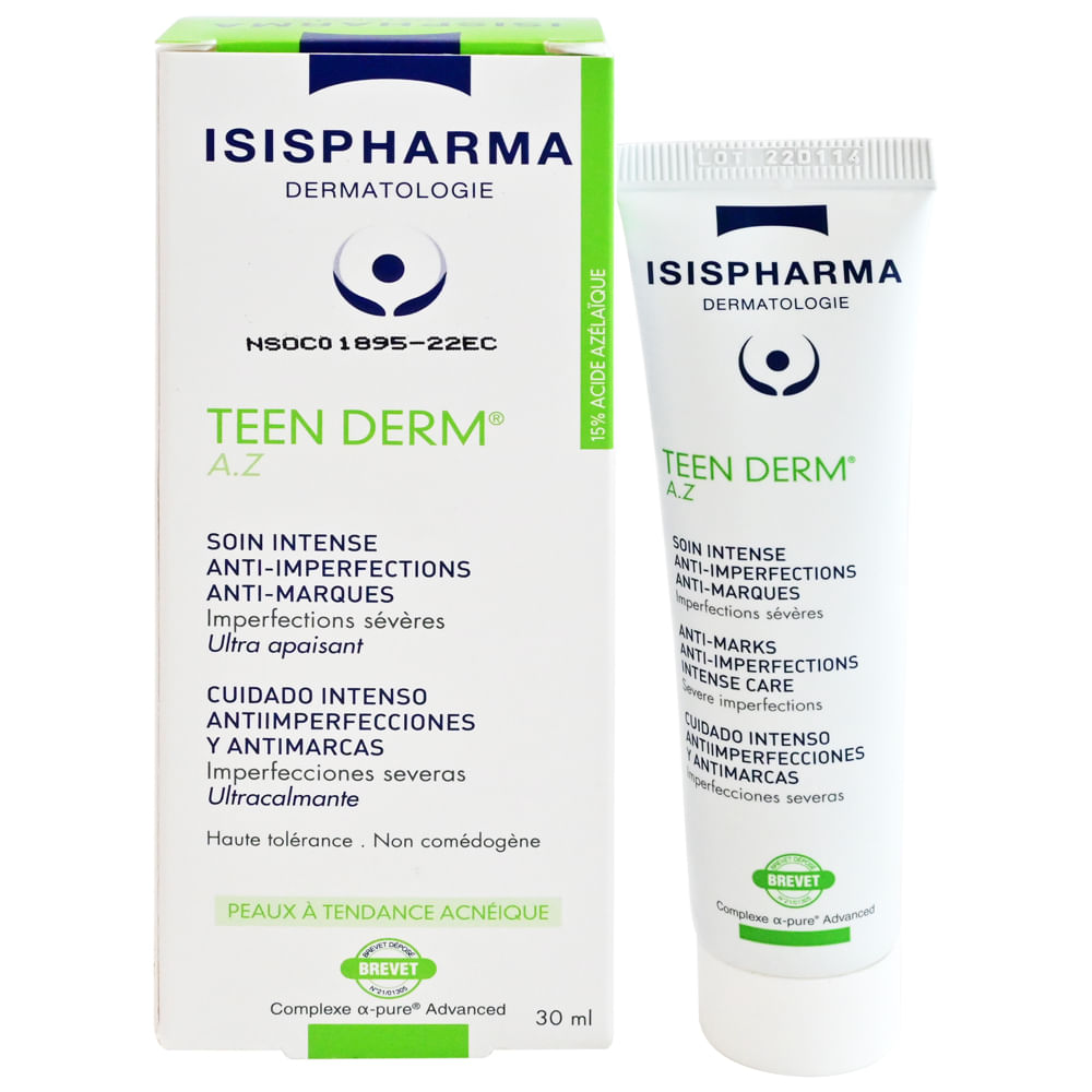 Teen Derm Crema Az Antiinperferciones 30 ml - Farmacias Medicity