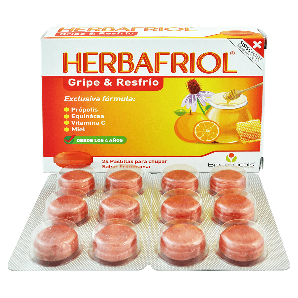Herbafriol Tabletas Para Chupar Frambuesa Caja Con 24 Unidades Farmacias Medicity