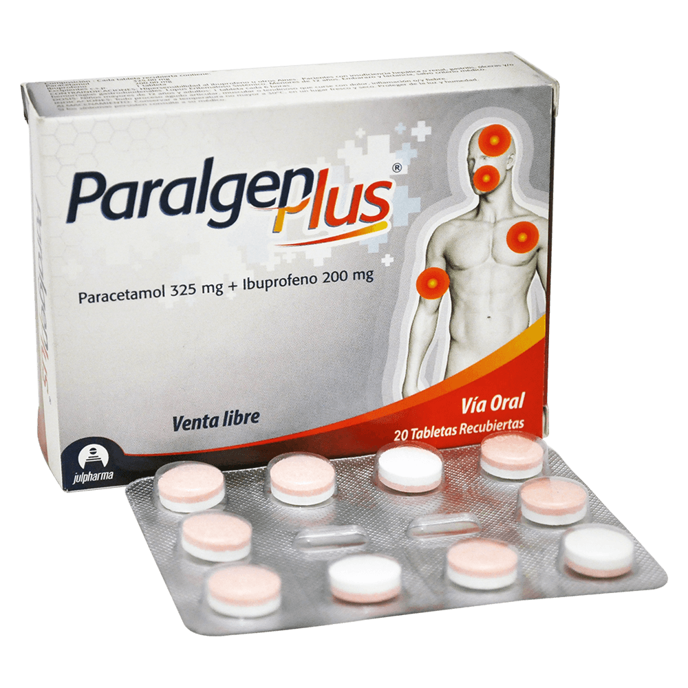 Paralgen Plus 20 Cápsulas - Farmacias Medicity