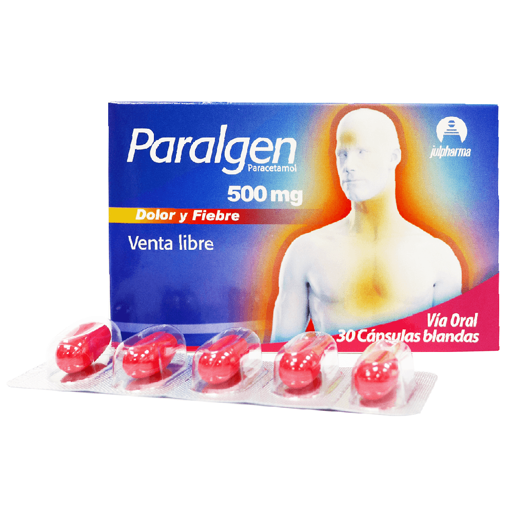 Paralgen Cápsulas Blandas 30 Cápsulas - Farmacias Medicity