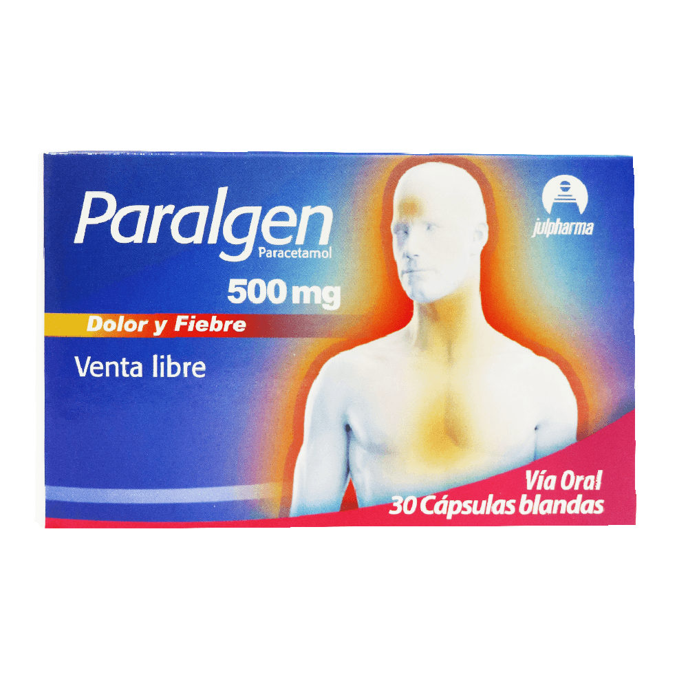 Paralgen Cápsulas Blandas 30 Cápsulas - Farmacias Medicity