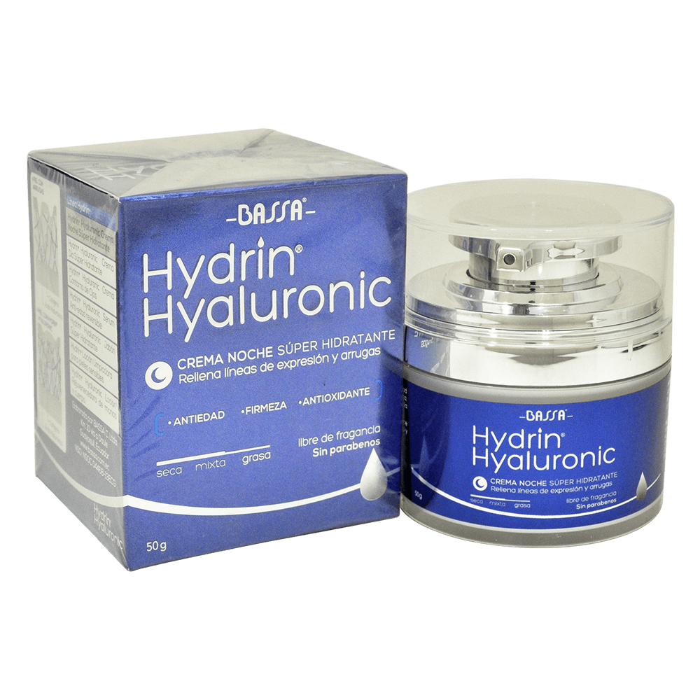 Hydrin Hyaluronic Crema Noche 50 g - Farmacias Medicity
