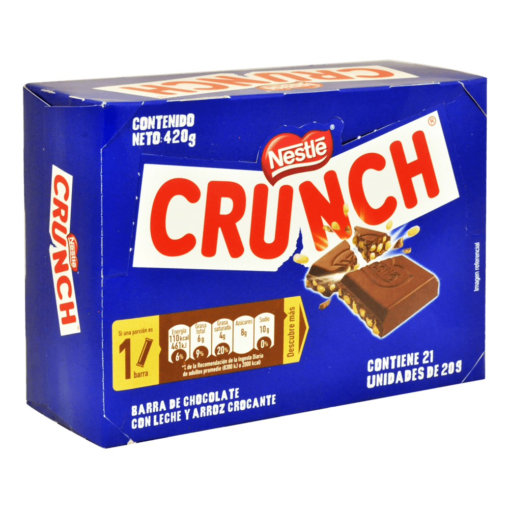 Crunch Chocolate 420 g Caja 21 Unidades - Farmacias Medicity