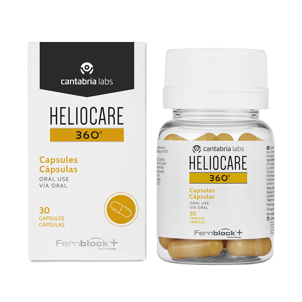 Heliocare 360 Cápsulas 500 mg 30 Unidades - Farmacias Medicity
