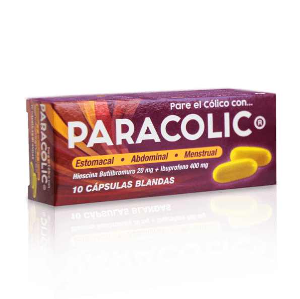 Paracolic Cápsula Blanda 400/20mg Caja 10 Unidades - Farmacias Medicity