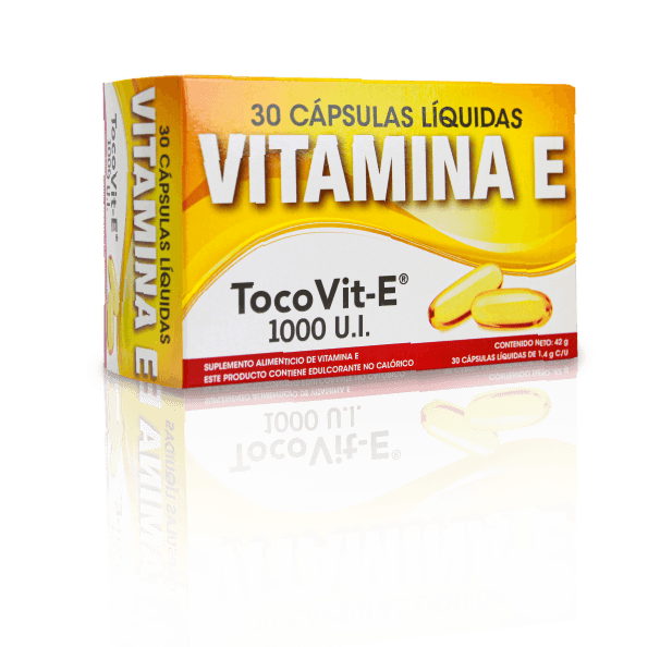 Tocovit-E Cápsula Líquida 1000ui Caja 30 Unidades - Farmacias Medicity