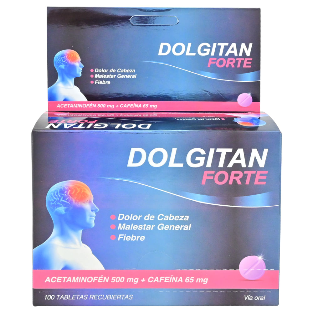 Dolgitan Forte Tabletas Recubiertas 500/65mg Caja Con 100 Unidades ...