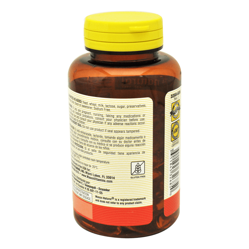 Mason Omega 3 Cápsulas Blandas 1000 mg Frasco 60 Unidades - Farmacias ...