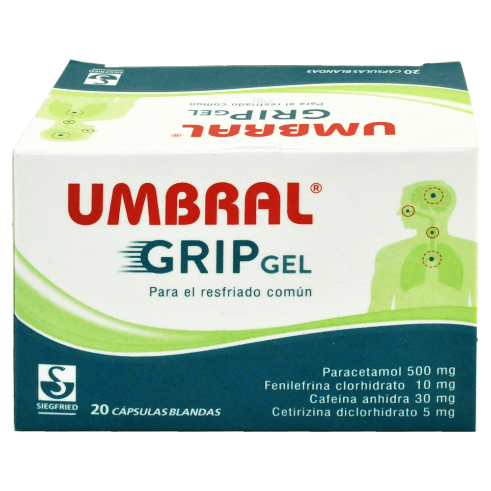 Umbral Grip Gel Cápsulas Blandas Caja con 20 Unidades - Farmacias Medicity