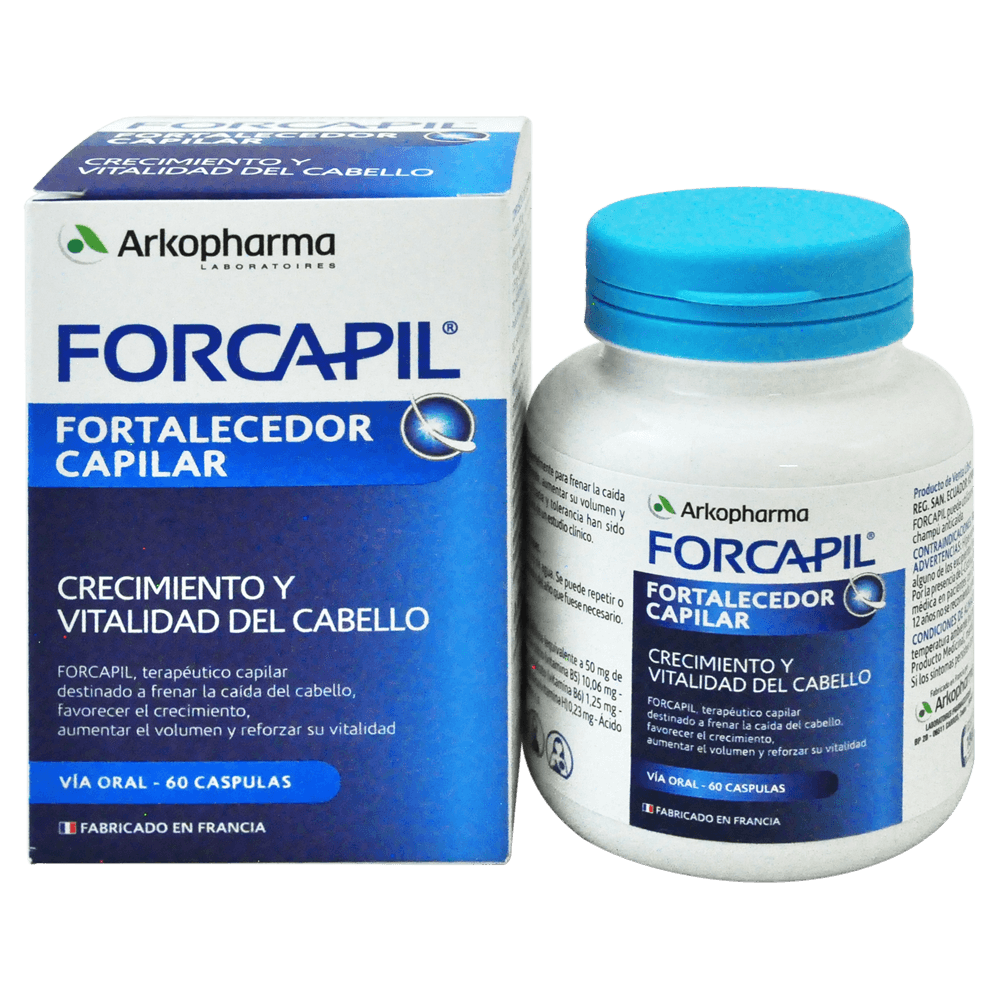 Forcapil Fortalecedor Capilar Cápsulas Caja 60 Unidades - Farmacias ...