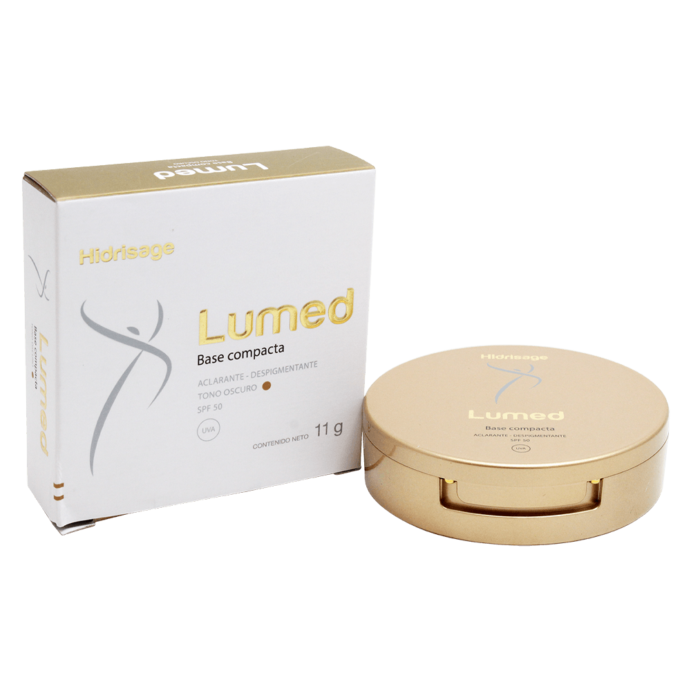 Hidrisage Lumed Base Compac T/Oscuro 11 g - Farmacias Medicity