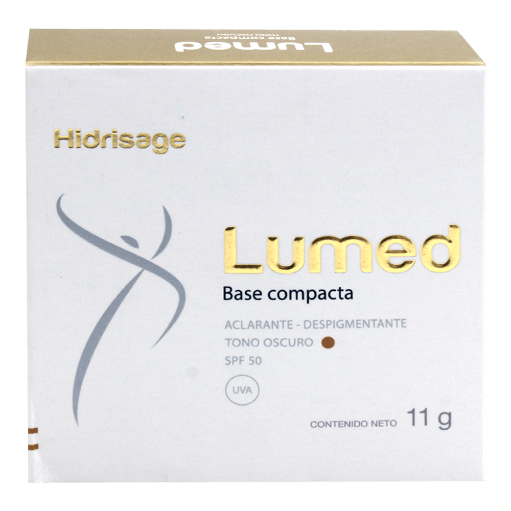 Hidrisage Lumed Base Compac T/Oscuro 11 g - Farmacias Medicity
