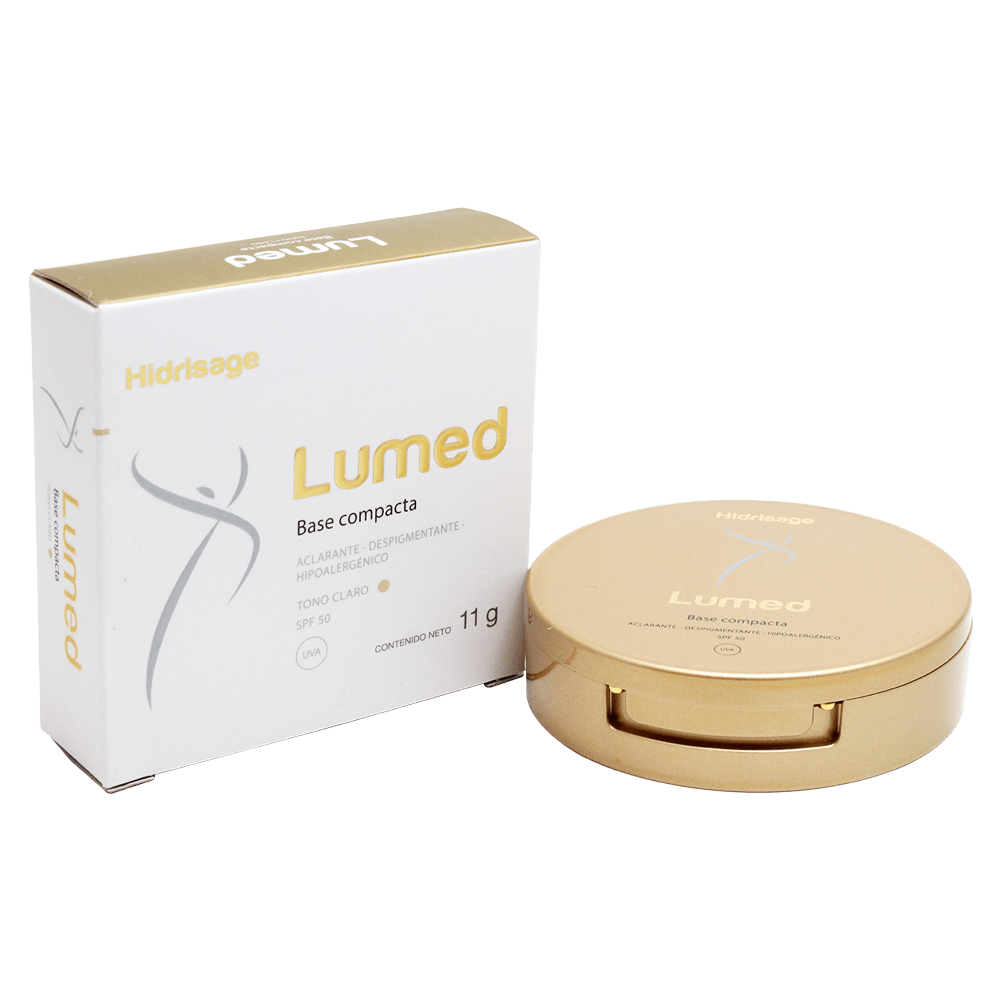 Hidrisage Lumed Base Compacta Tono Claro 11 g - Farmacias Medicity