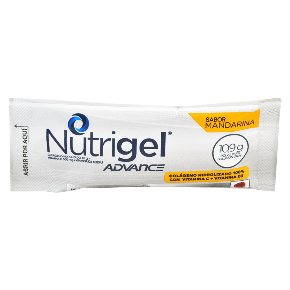 Nutrigel Advance Colágeno Mandarina 30 Unidades - Farmacias Medicity