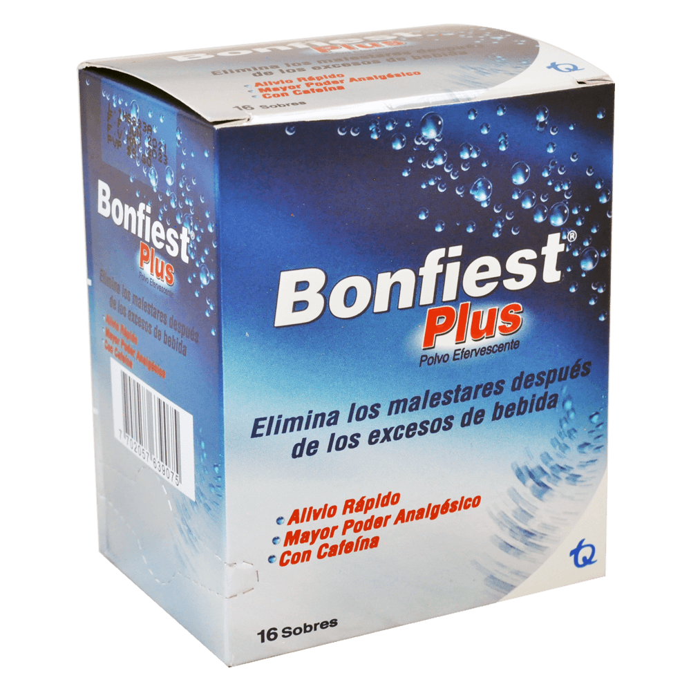 Bonfiest Plus Polvo Efervescente Sobre Caja 16 Unidades - Farmacias ...