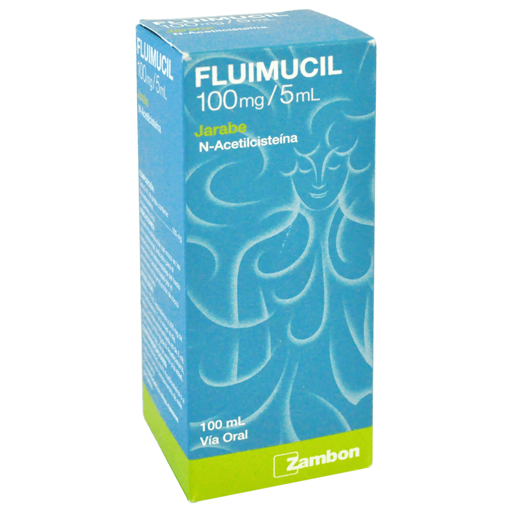 Fluimucil Jarabe 100mg/5ml Frasco 100 ml - Farmacias Medicity