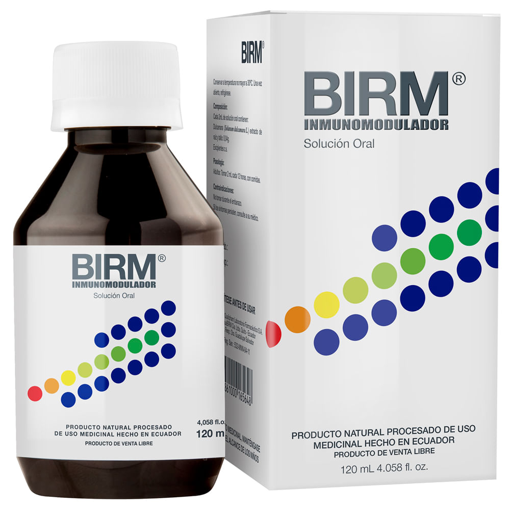 Birm Solución Inmunomodulador 120 ml - Farmacias Medicity