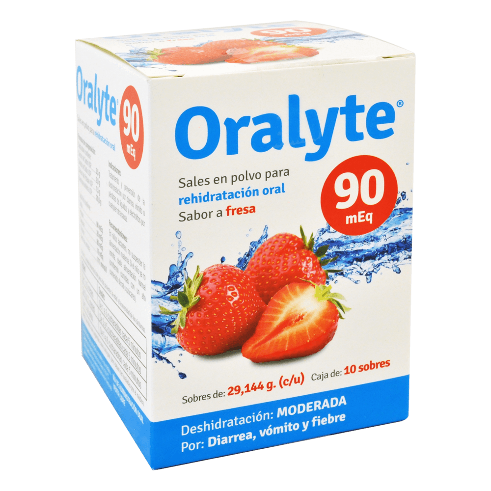 Oralyte Polvo Fresa Sobre Caja 10 Unidades - Farmacias Medicity