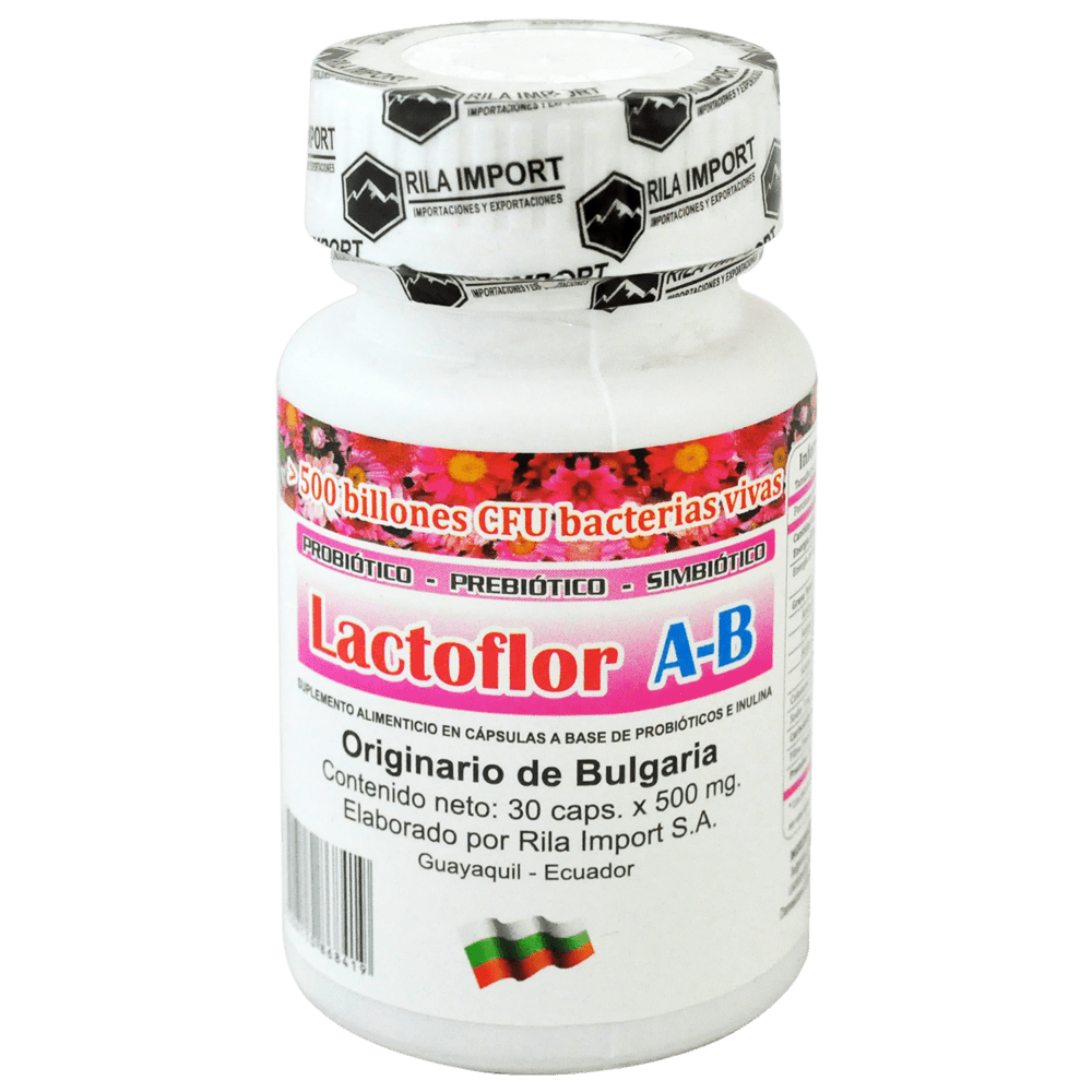 Lactoflor A-B Probióticos 500 mg Frasco 30 Unidades - Farmacias Medicity
