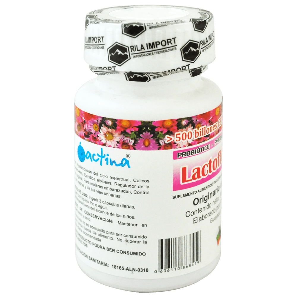 Lactoflor A-B Probióticos 500 mg Frasco 30 Unidades - Farmacias Medicity