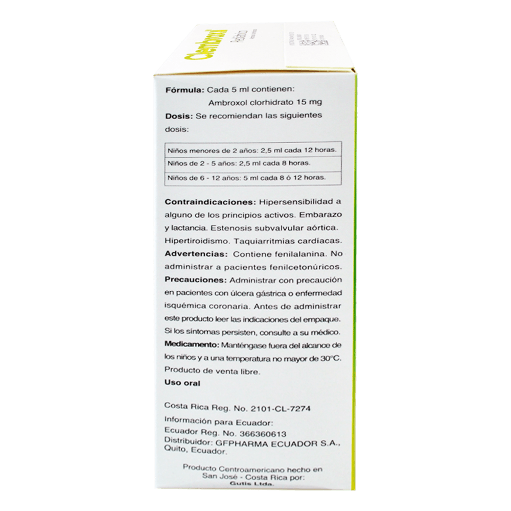Clembroxil Flem Sol 15mg/5ml Pediátrico 120 ml - Farmacias Medicity