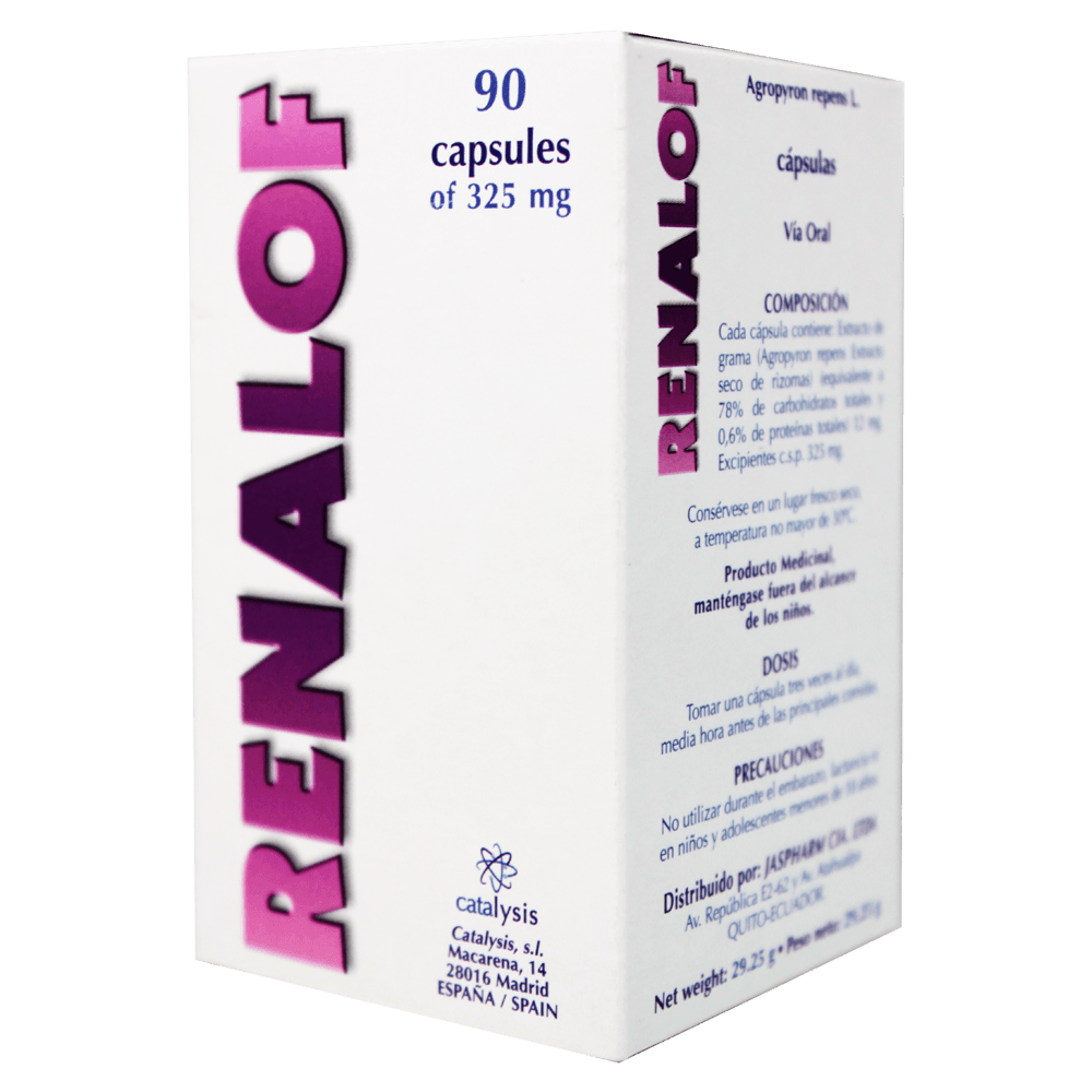 Renalof Cápsula 325 mg Frasco 90 Unidades - Farmacias Medicity