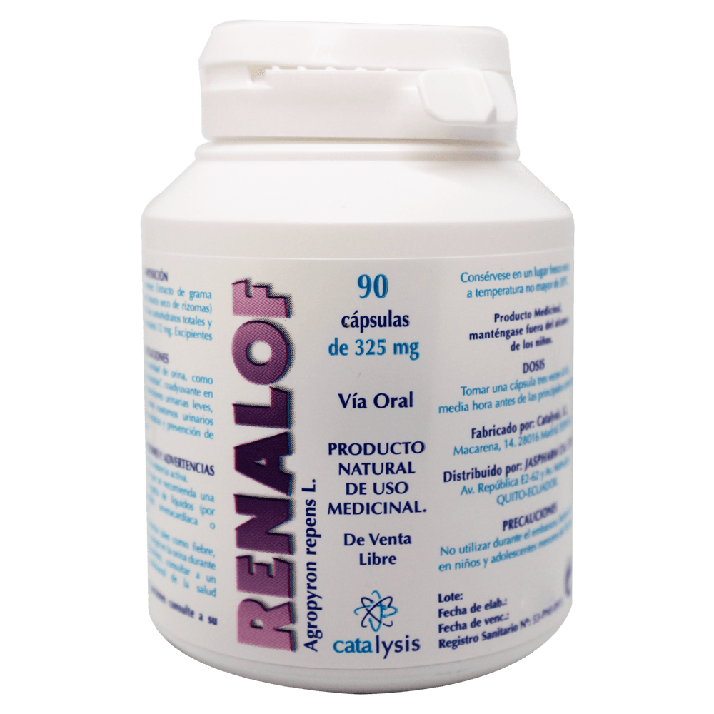 Renalof Cápsula 325 mg Frasco 90 Unidades - Farmacias Medicity
